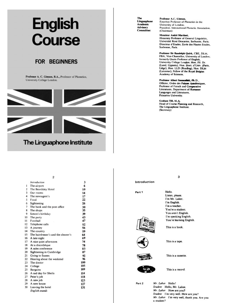 English For Beginners | PDF