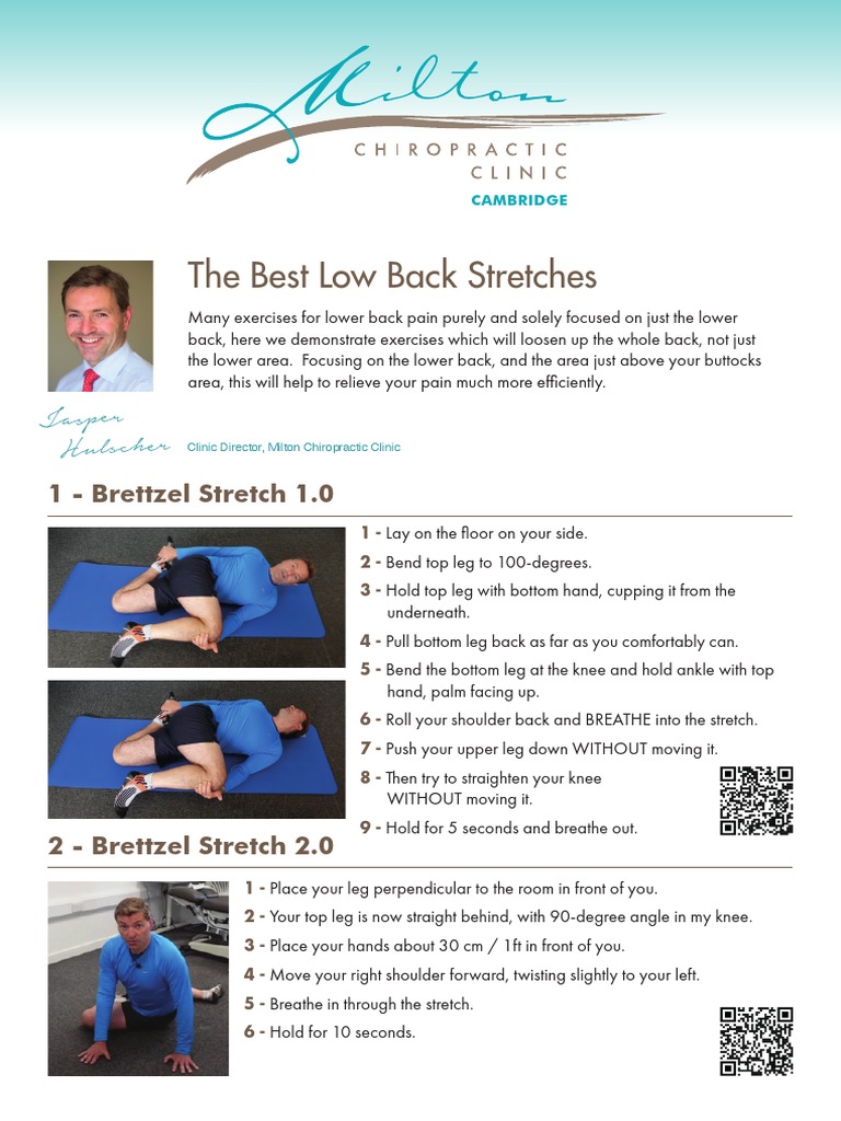 Lower Back Pain Exercise Sheet V3 | PDF | Clinical Medicine | Human Anatomy