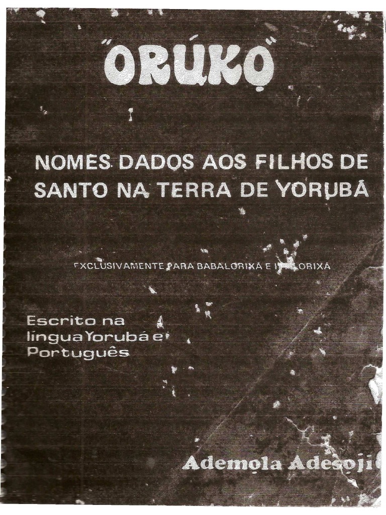 Ademolá Adesoji - Orukó | PDF