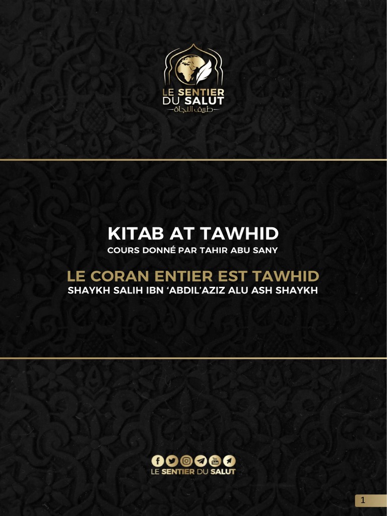 Cours 1 Le Coran Entier Est Tawhid Kitab at Tawhid 1 | Unduh gratis PDF ...