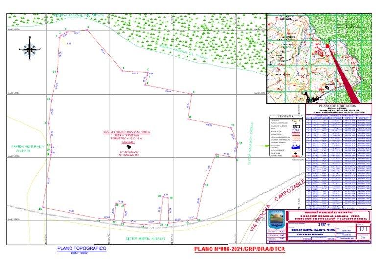 Plano Huerta Huaraya Pampa - A2 - 1000 | PDF