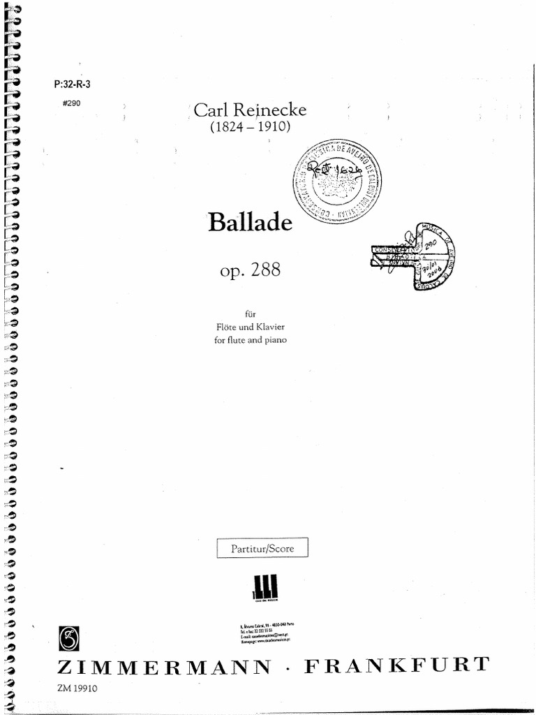 Reinecke Ballade Piano | PDF