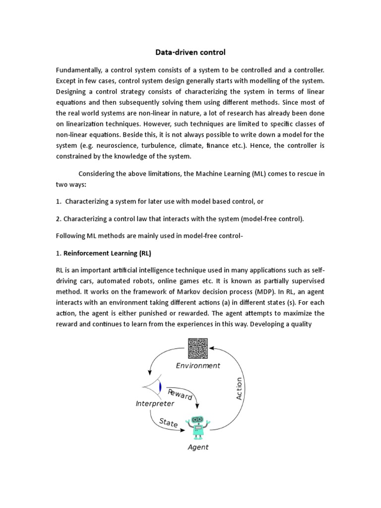 Data Driven Control Pdf Machine Learning Artificial Intelligence 3022