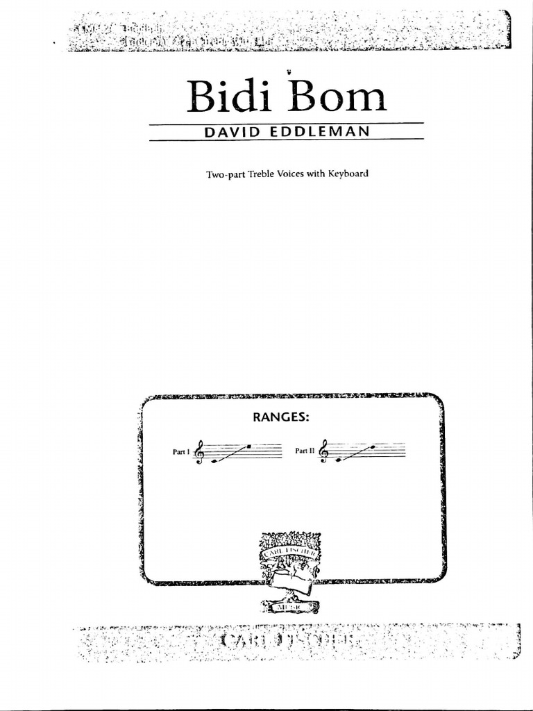 Bidi Bom - David Eddleman | PDF