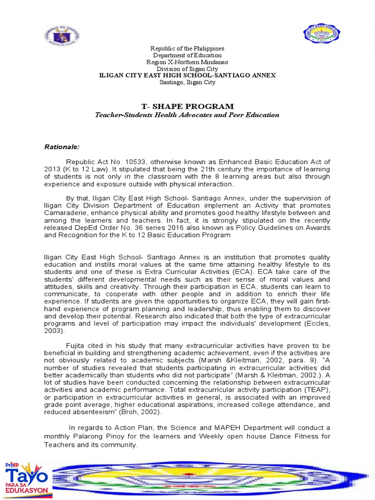 Proposal Activity | PDF | Teachers | Learning