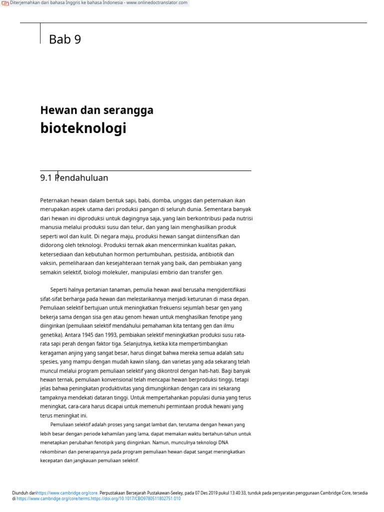 1 Animal and Insect Biotechnology - En.id | PDF