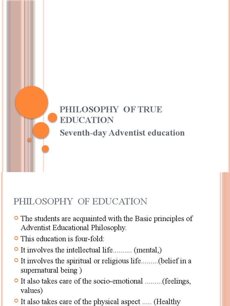 True Educ Explained Philosophy of True Education | PDF | Philosophy Of Education | Knowledge