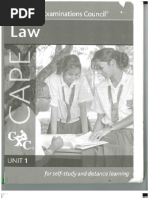 CAPE Law Unit 1 Notes and Study Guide - Anton Brown | PDF