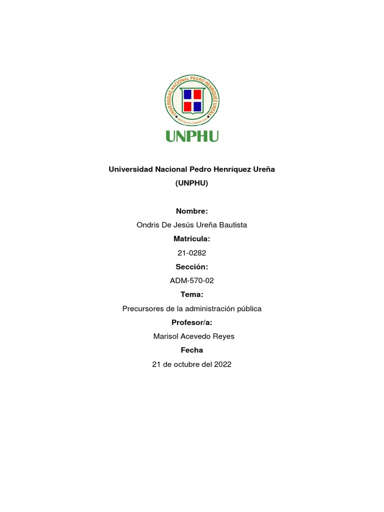 Precursores de la Administración Pública | PDF | Administración Pública | México