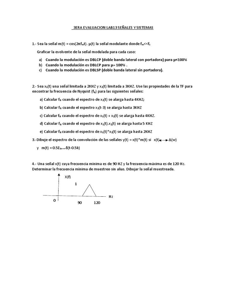 Eval3 Lab13señales Sistem | PDF | Métodos y materiales de enseñanza