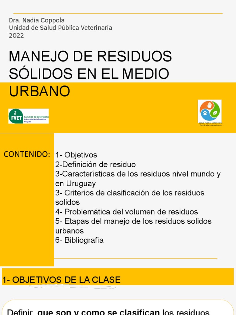 6) Residuos Urbanos | PDF | Vertedero | Residuos
