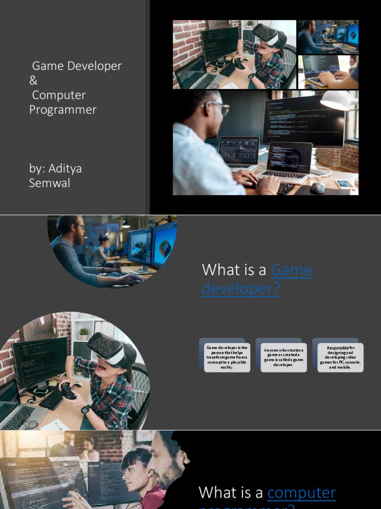 Game Developer vs. Computer Programmer | PDF | Programmer | Computer ...