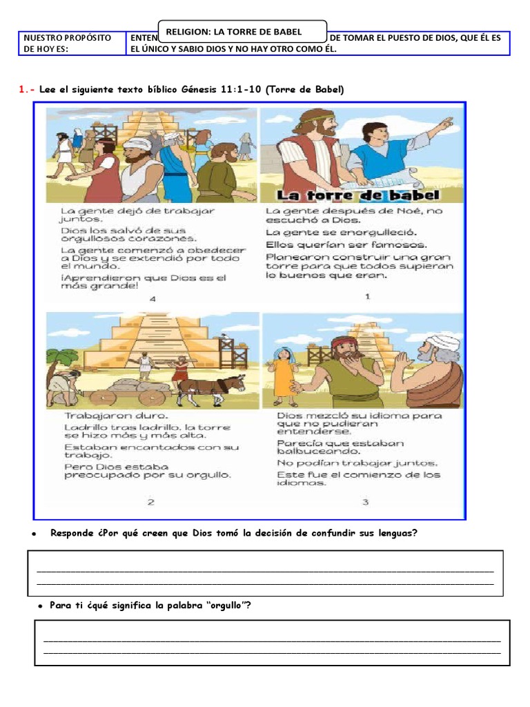 10 . - Ficha La Torre de Babel | PDF