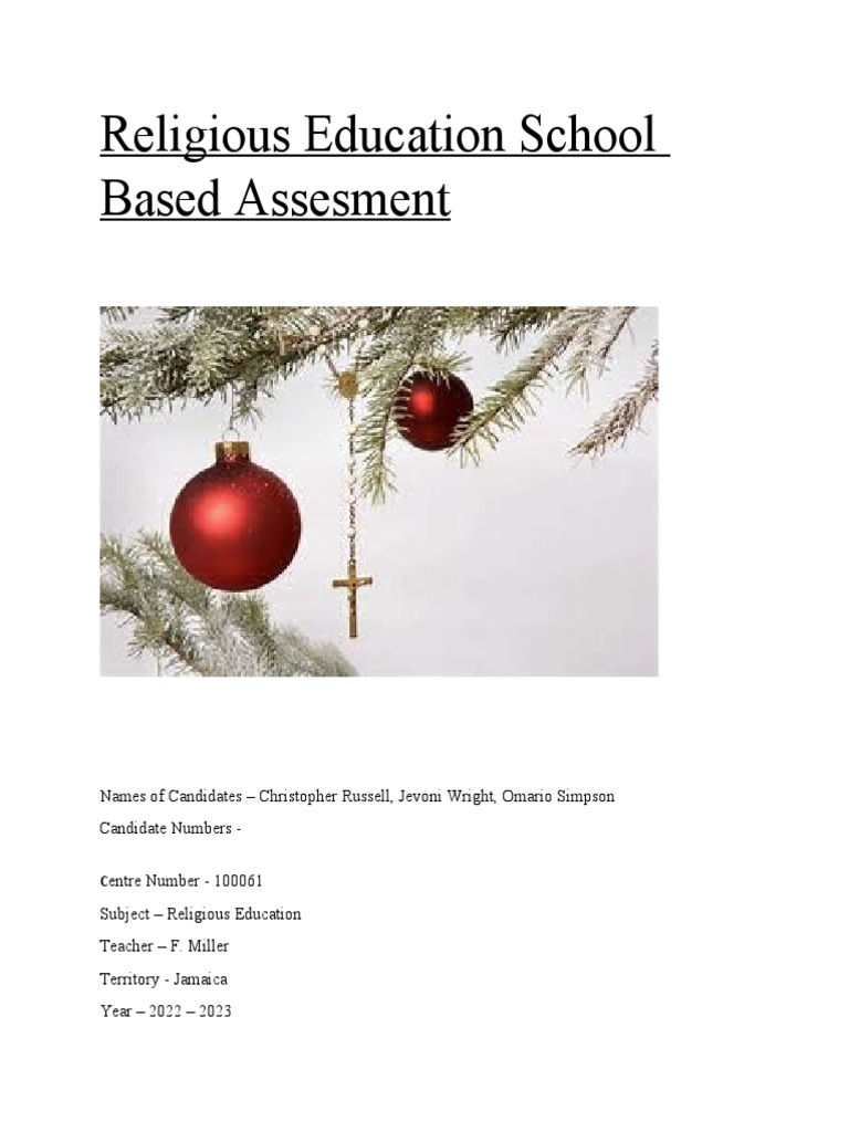 Christian Festivals Re Sba | PDF