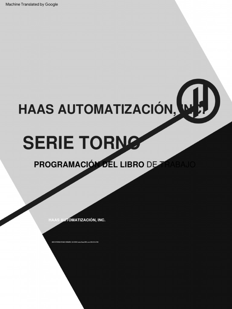 Lathe Programming Workbook Traducido Pdf Control Numerico Programa De Computadora 