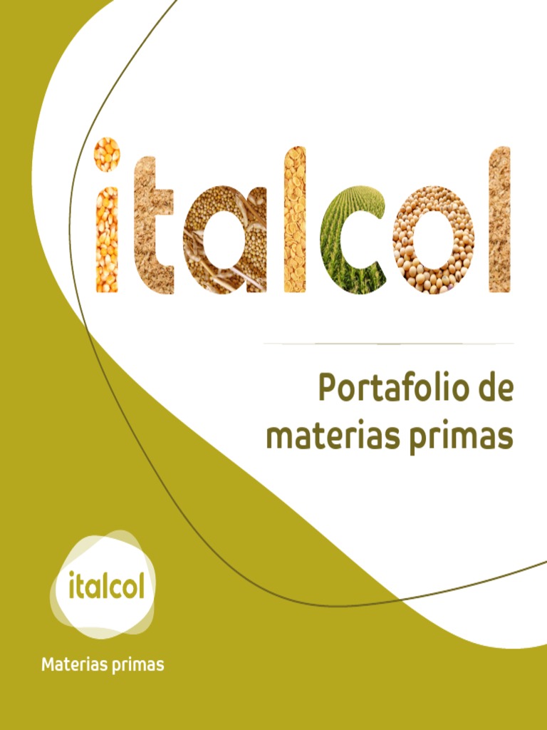 Brochure Materias Primas Italcol | PDF | Cereales | Maíz