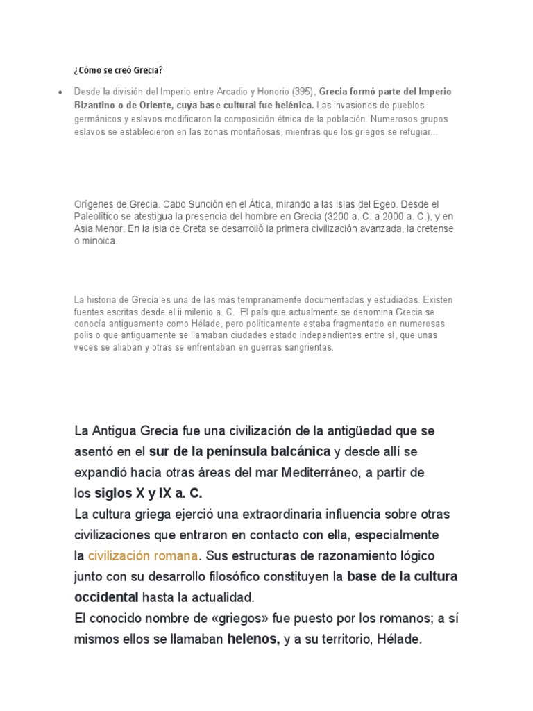 Proyecto Grecia | PDF | Grecia | Antigua Grecia