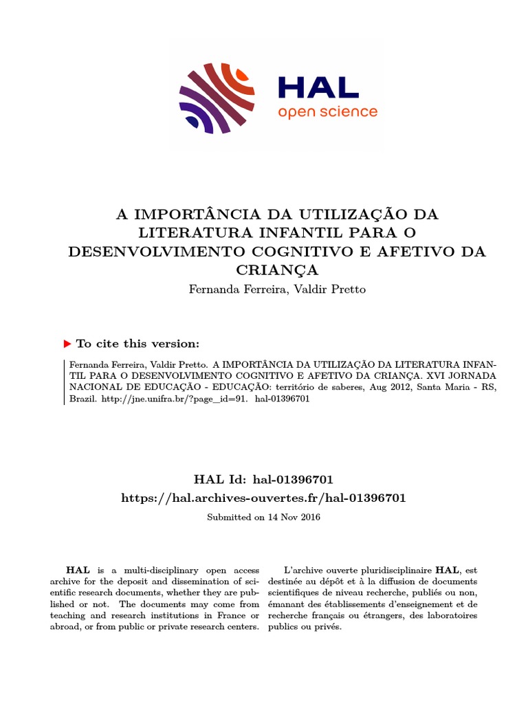 Literatura Infantil Pdf Aprendizado Contos De Fadas