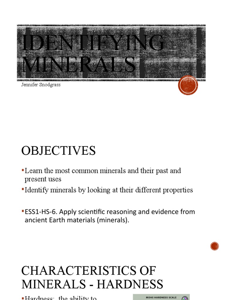Identifying Minerals PP | PDF
