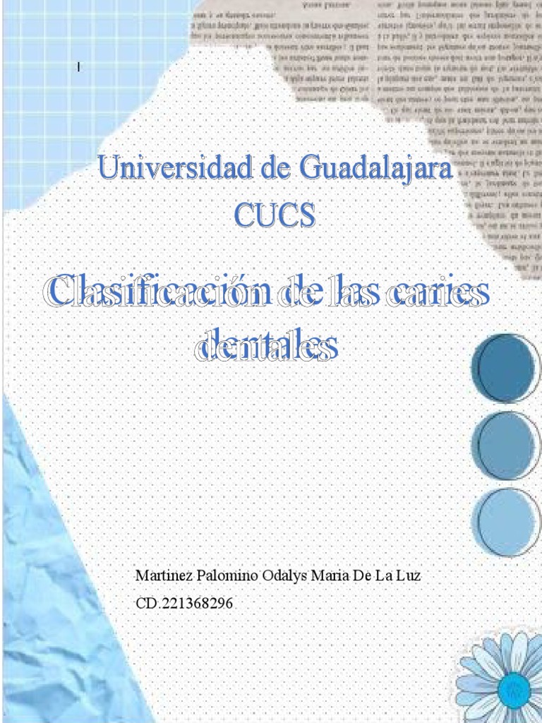 Clasificacion de Las Caries | PDF | Diente | Odontología