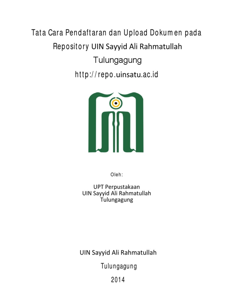 Tata Cara Pendaftaran Dan Upload Dokumen Pada Repository UIN SATU ...