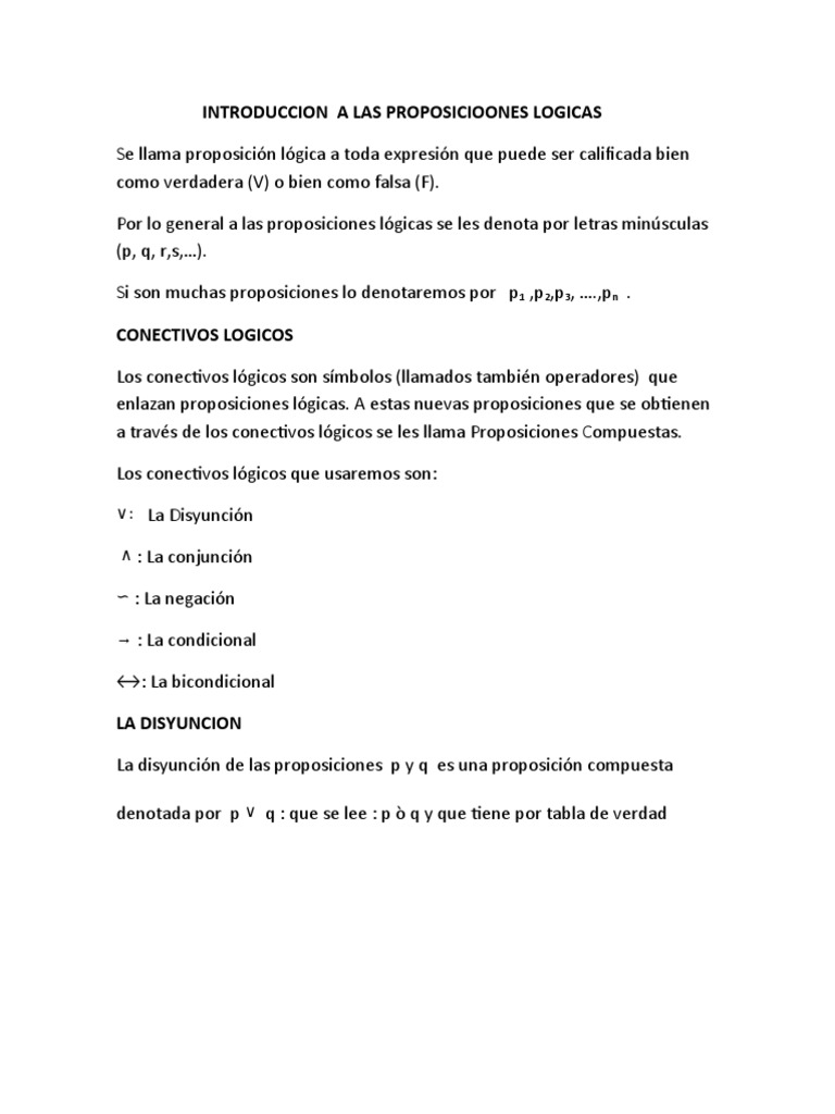 Introduccion A Las Proposiciones y Conjuntos | PDF | Si y solo si | Conjunto (Matemáticas)