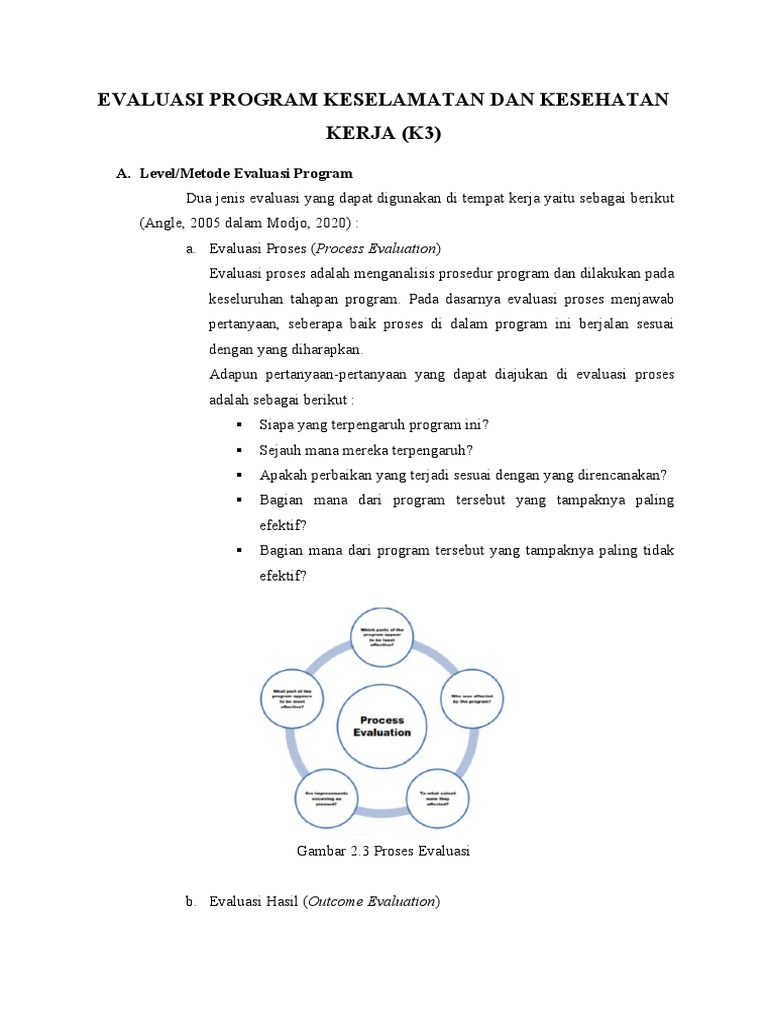Metode Evaluasi Program K3 | PDF | Bisnis