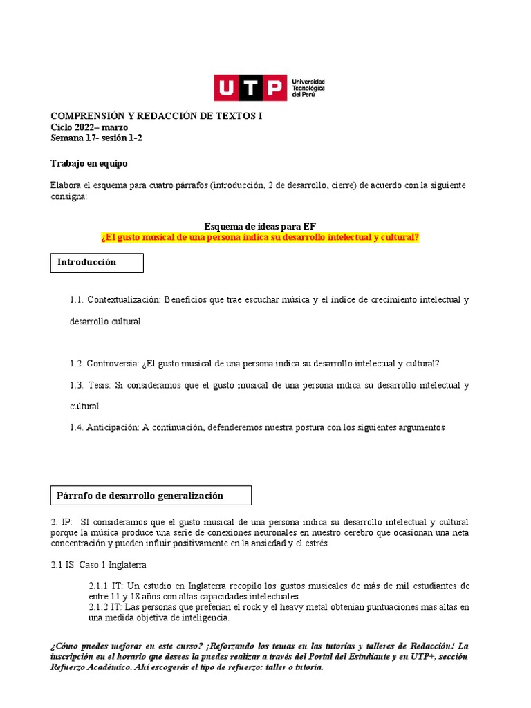 Gusto musical y desarrollo intelectual | PDF | Cerebro | Cognición