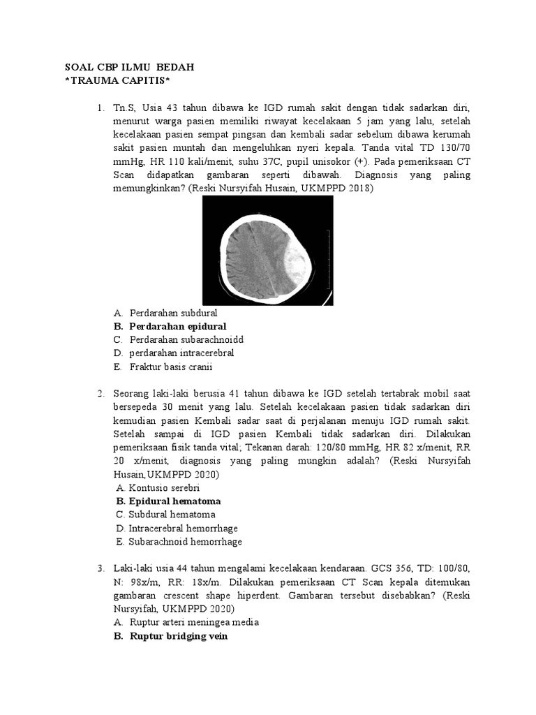 Soal CBP Ilmu Bedah | PDF