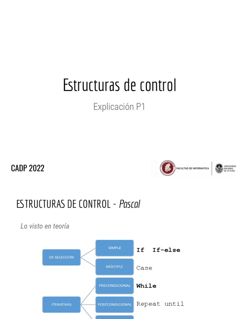 Estructuras de control en Pascal: Introducción a if, if-else, while y ejemplos de aplicación ...