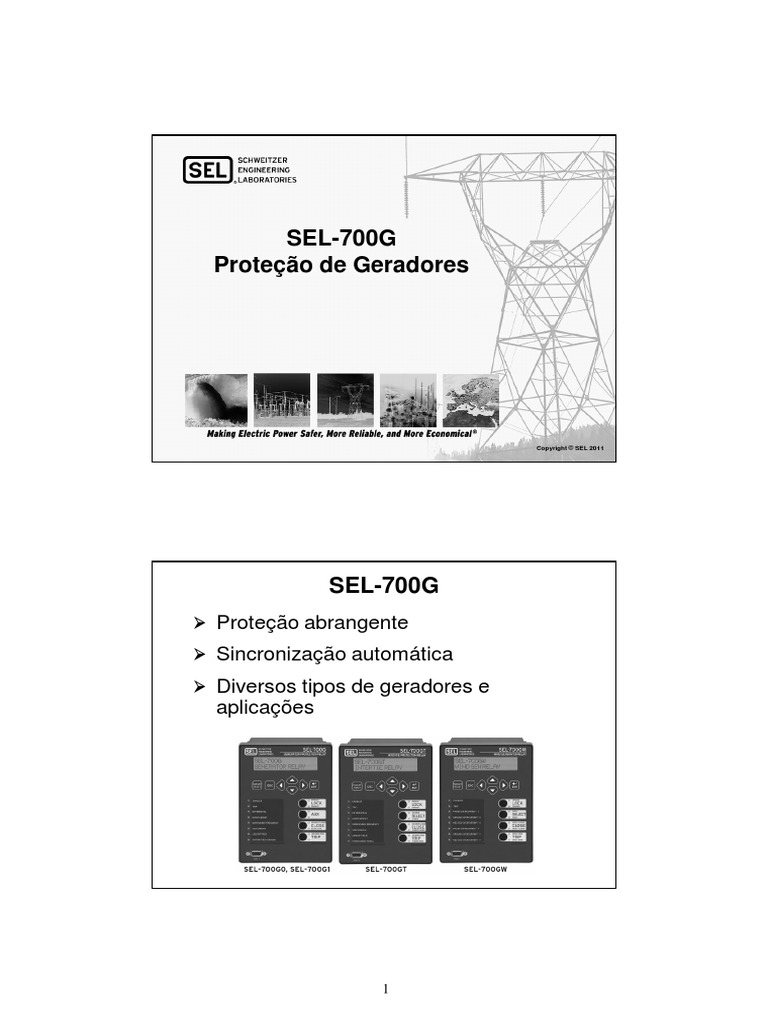 06 T2 Série 700 - SEL-700G (Compatibility Mode) | Download grátis PDF ...