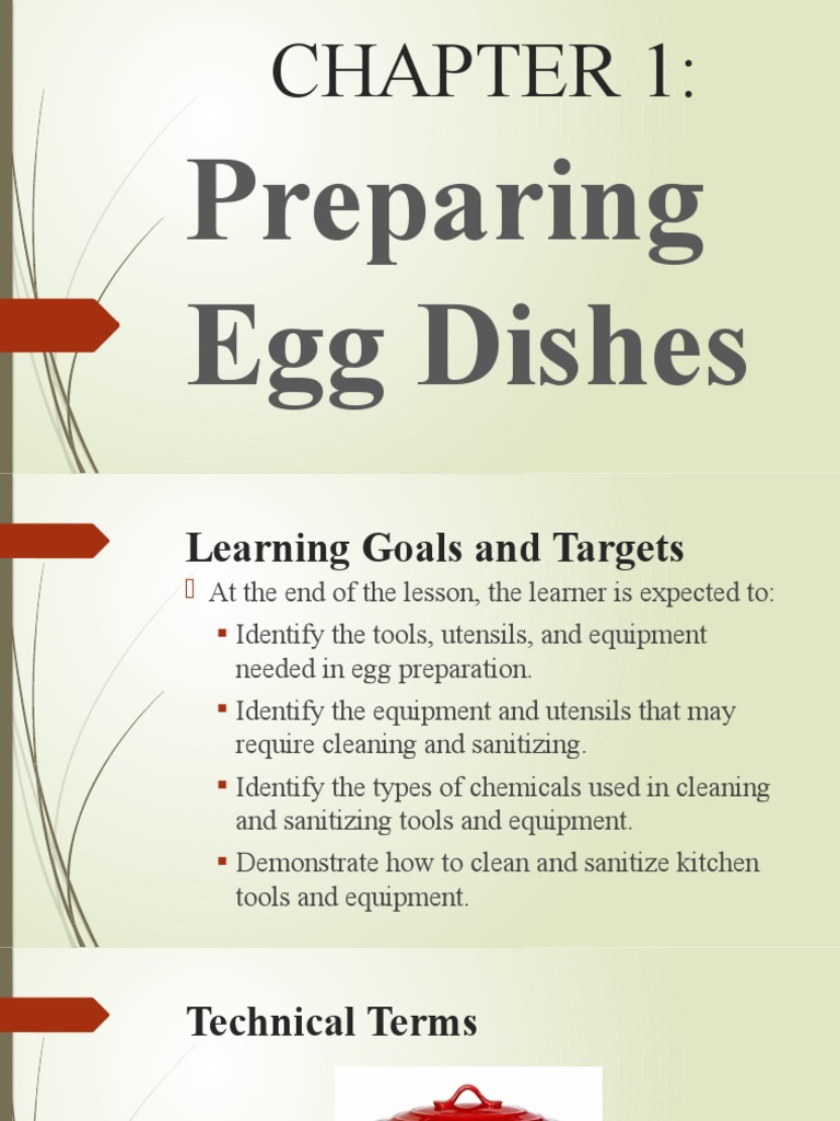Essential Tools for Egg Preparation | PDF | Dishwasher | Egg As Food