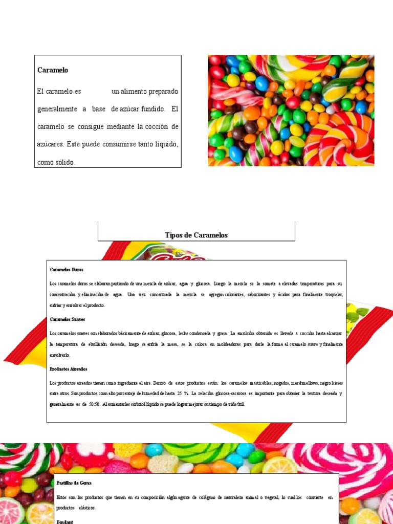 Caramelos | PDF | Caramelo | Comida y bebida