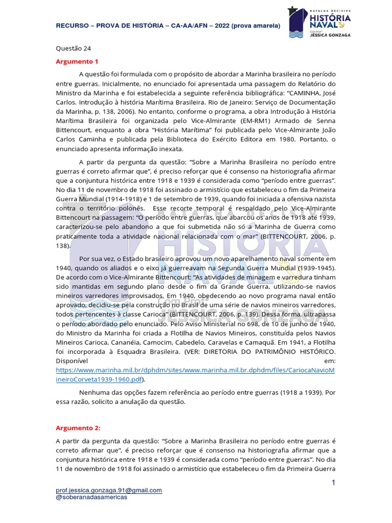 Recurso - Qoam 2022 | PDF | Fragata | Encouraçado