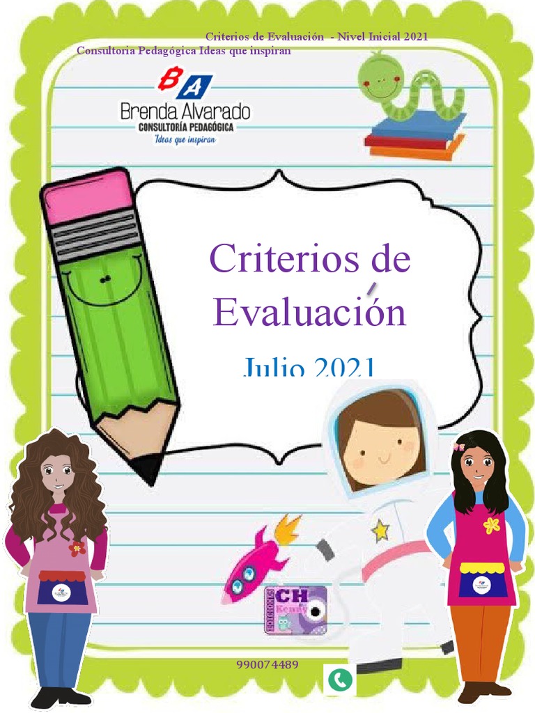 Criterios de Evaluación | PDF | Evaluación | Escritura