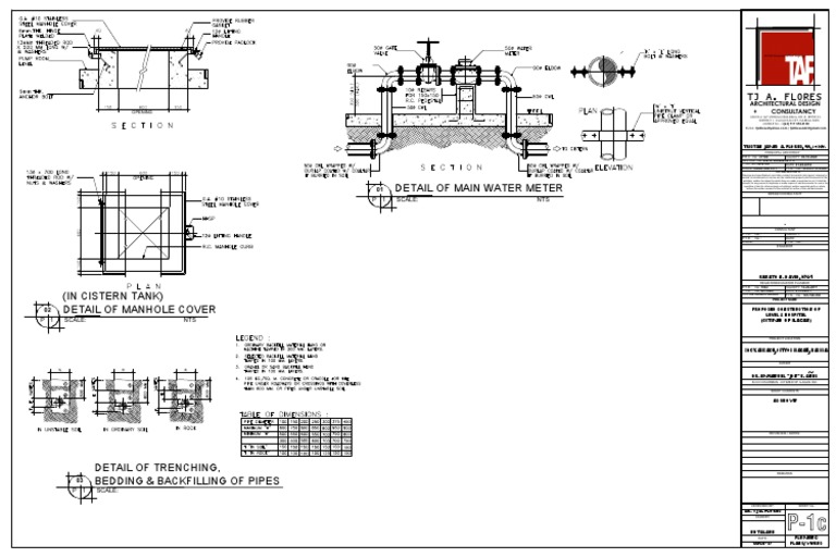 Detail of Main Water Meter: TJ A. Flores | PDF | Hydraulic Engineering ...
