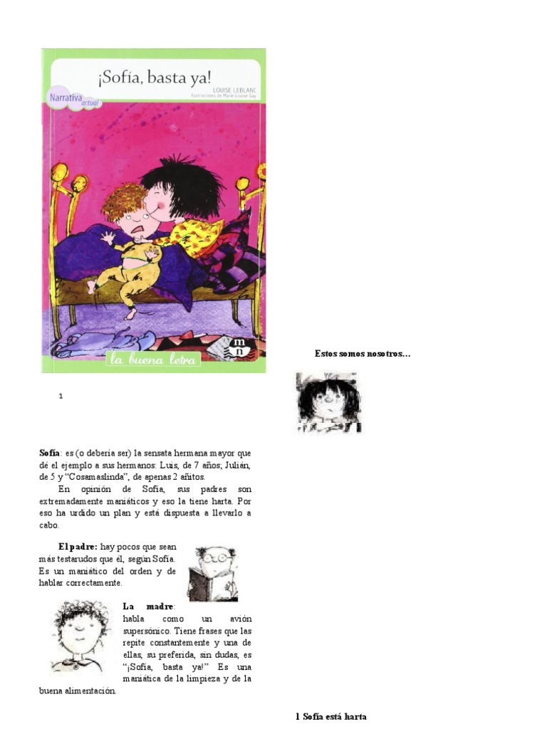 ¡Sofía Basta Ya! | PDF
