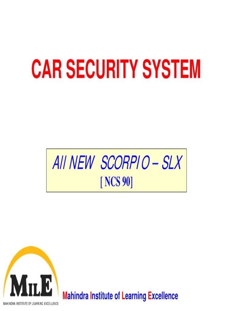 Security System Scorpio NCS90 07 2006 V0 | PDF | Security Alarm | Flash ...