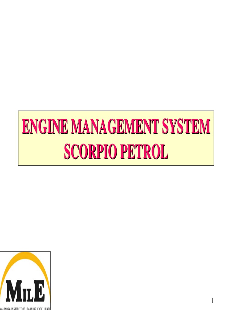 Scorpio Petrol Mpfi | PDF | Throttle | Fuel Injection