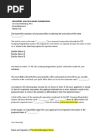 Letter of Appeal - Name Verification - SEC | PDF | U.S. Securities And ...