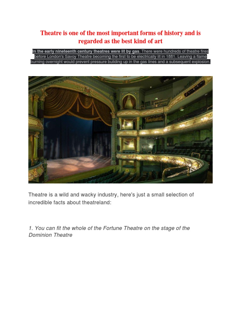 Module 5 (Theatre and Movie) | PDF