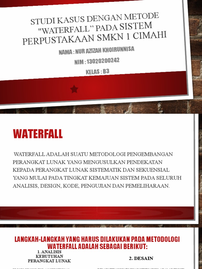 Studi Kasus Metode Waterfall | PDF
