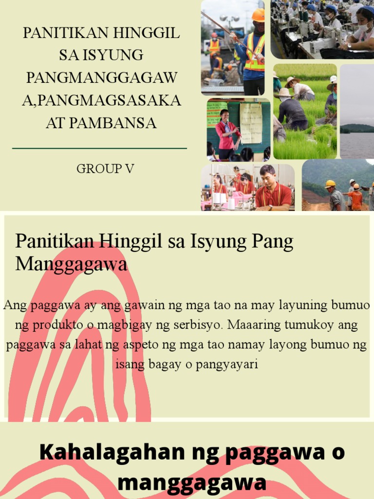 Isyung Hinggil Sa Manggagawa | PDF