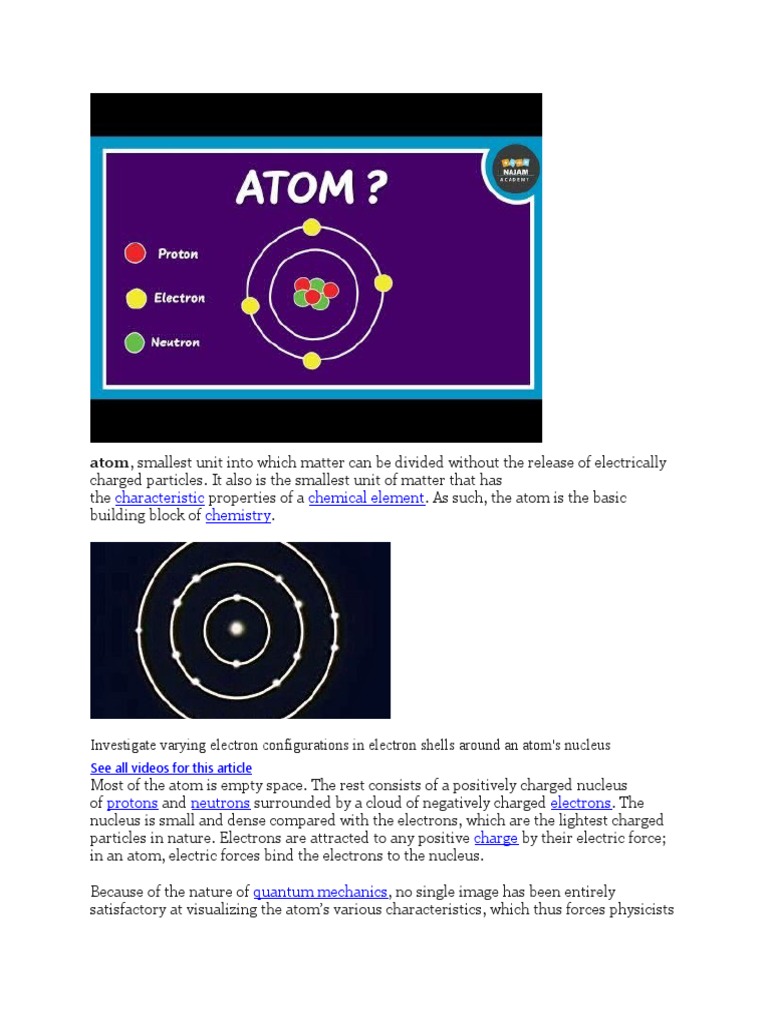 Understanding Atom Structure and Electron Configurations | PDF | Social ...