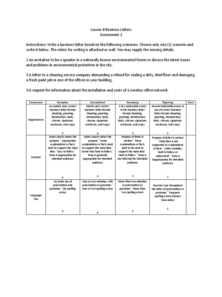 Business Letter Writing Guide | PDF | Cognition | Linguistics