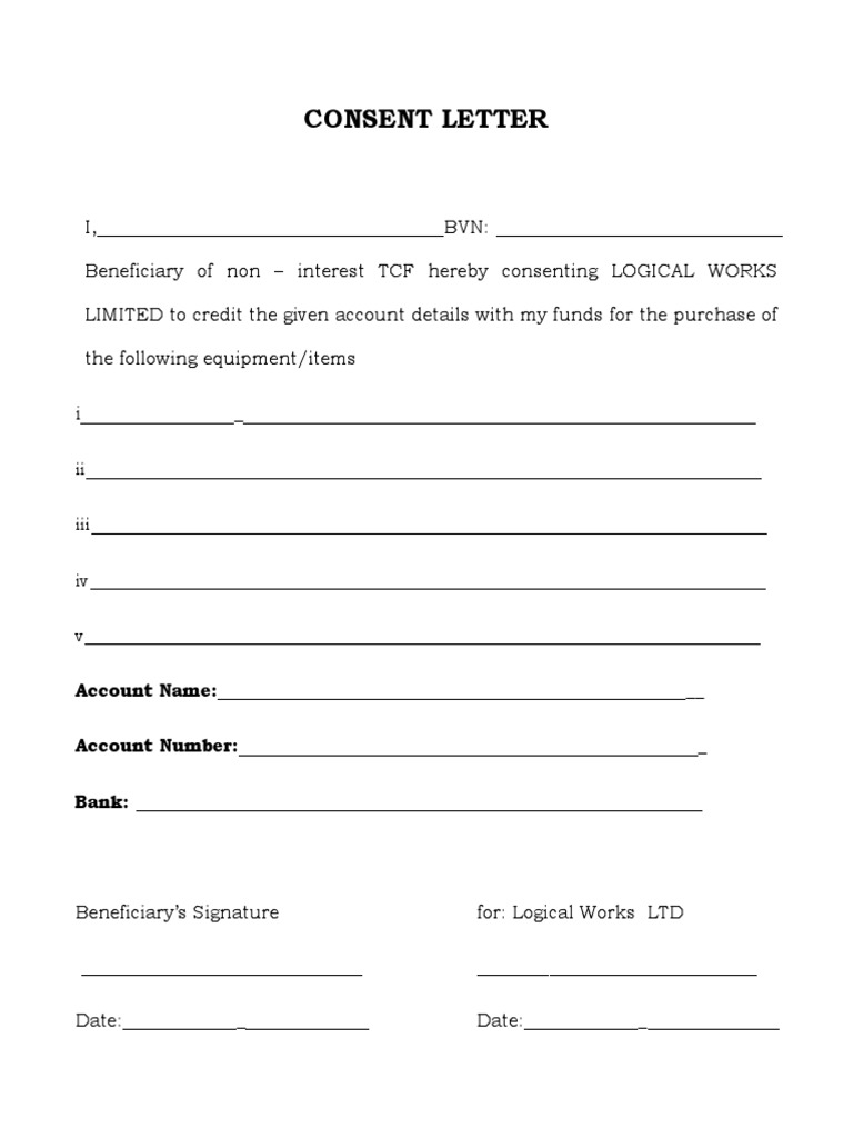 Consent Letter | PDF