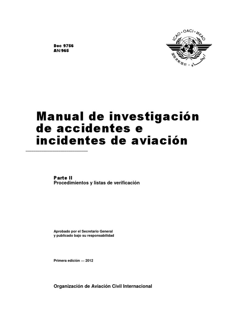 9756 Parte II (Español) - Ed 2012 | PDF | Aeropuerto | Meteorología