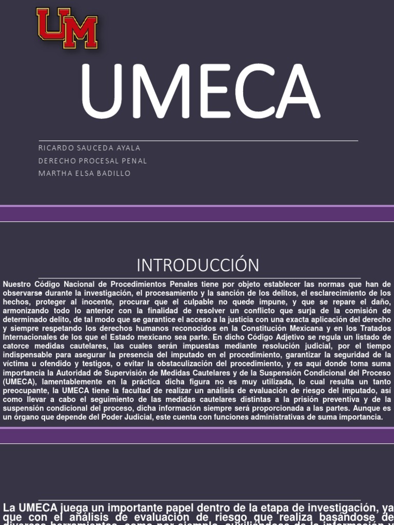 UMECA | PDF | Mandato | Justicia