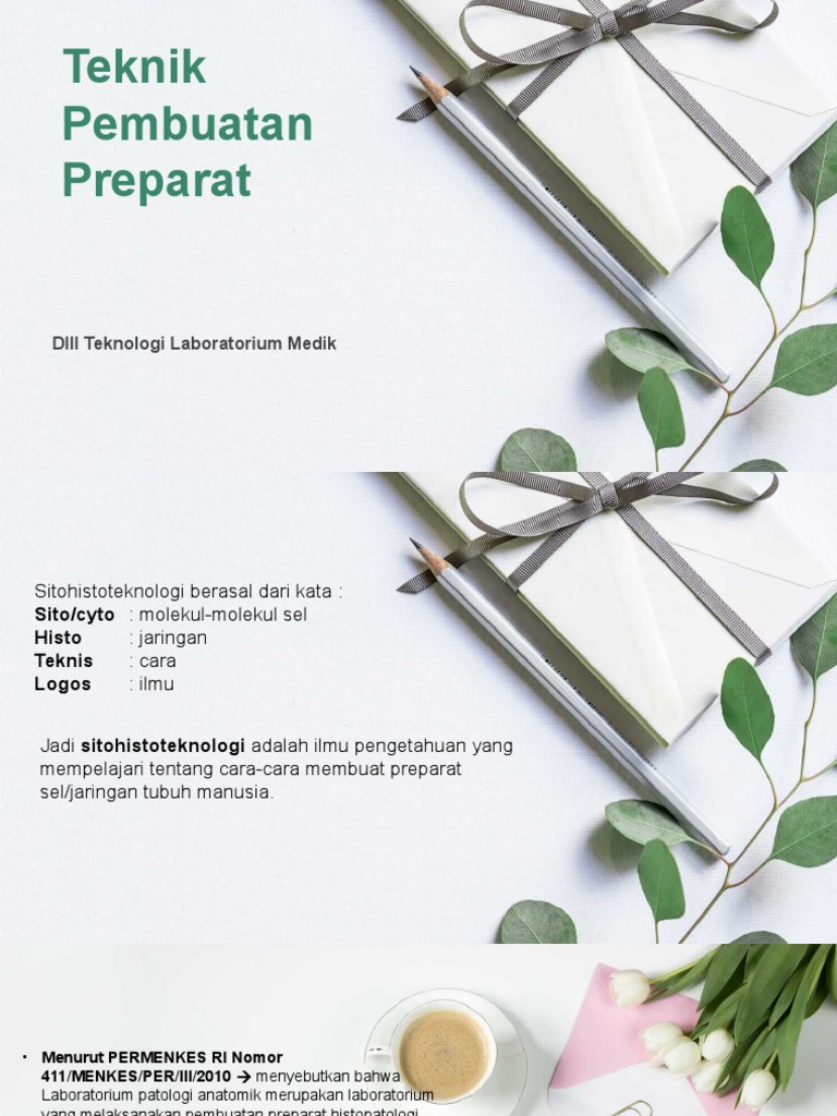 Teknik Pembuatan Preparat | PDF