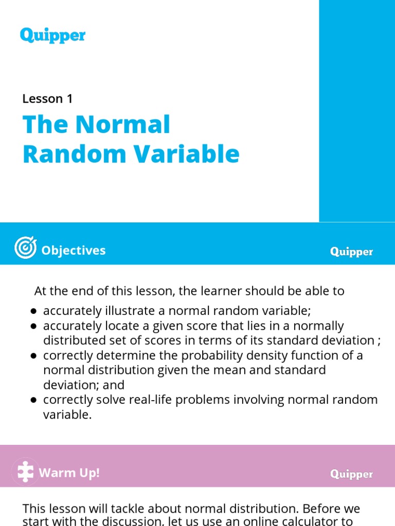 Normal Curve Lesson 1 Lesson 4 | PDF | Normal Distribution | Outlier